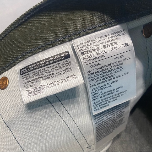 Levi's | Jeans | Levis 5 White Oak Cone Denim W38 X L30 Color Green New ...